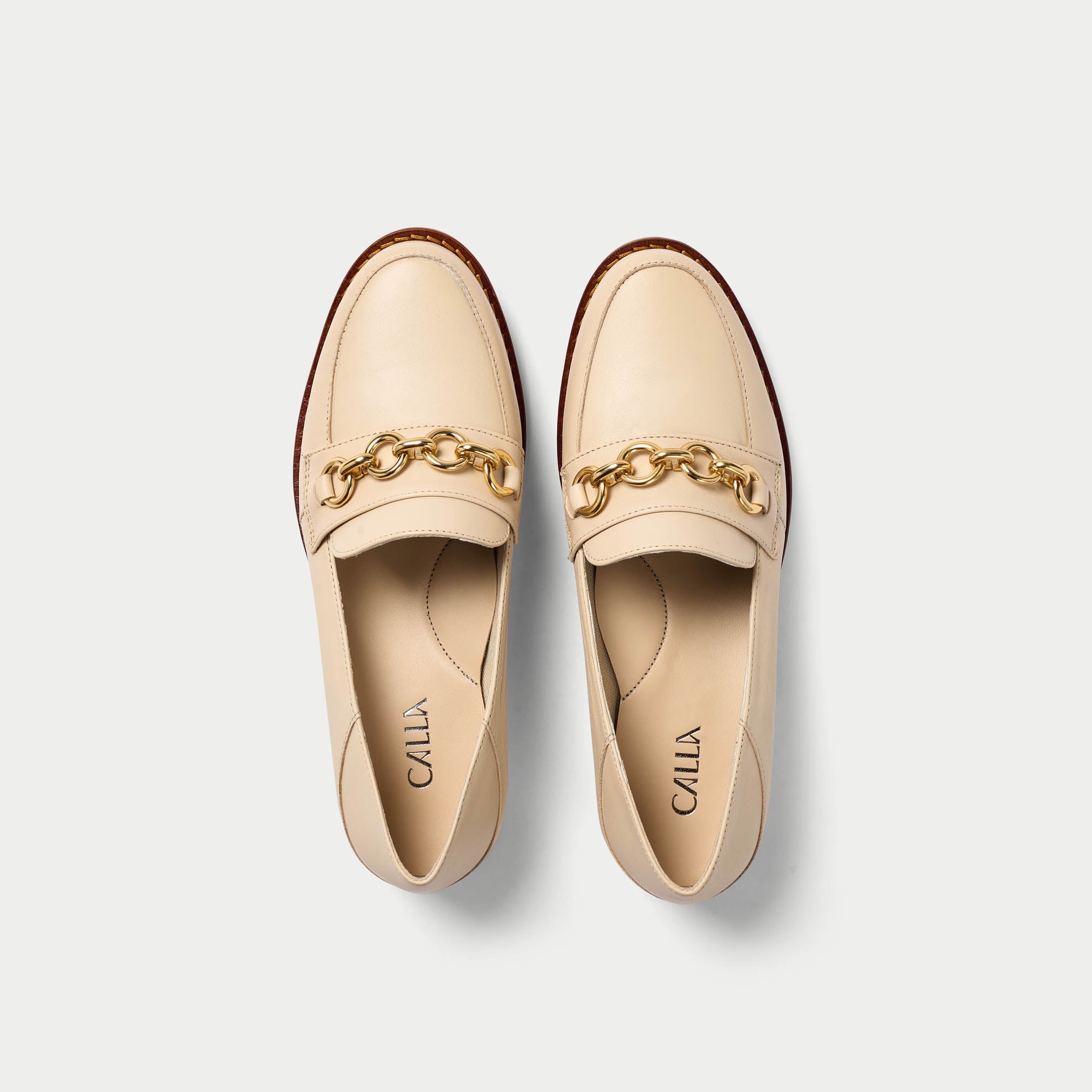 Calla | Rebecca | Neutral Leather Shoe