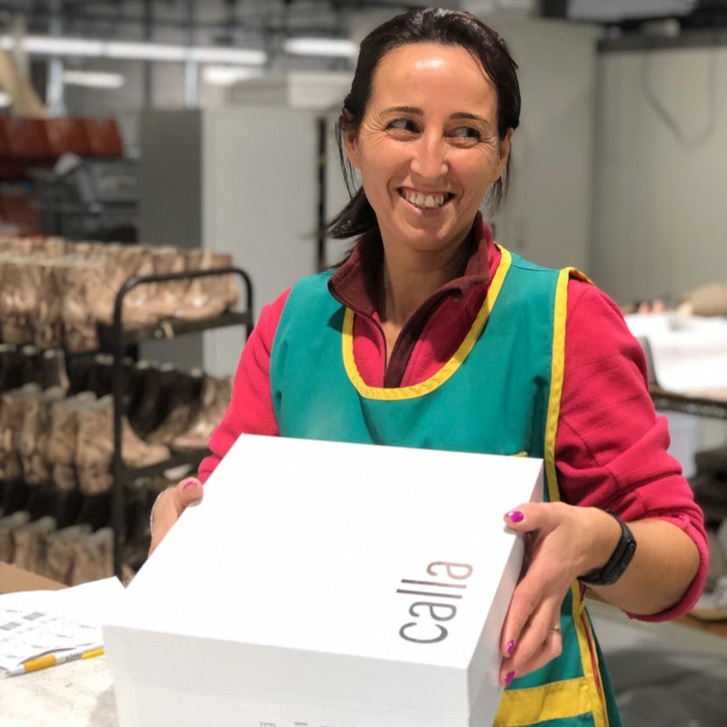 Calla Shoes | Emily | Champagne leather high heel sandal